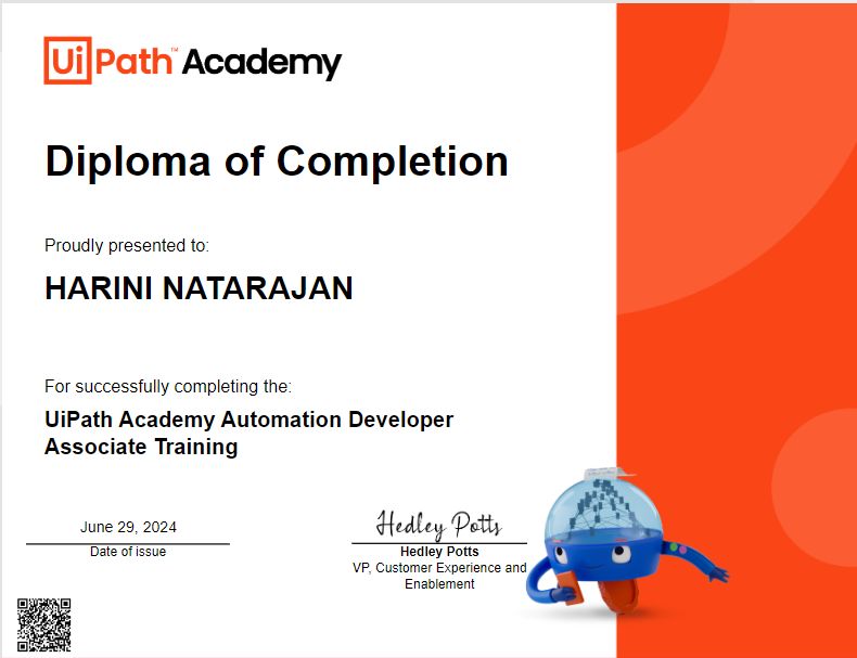 HARINI NATARAJAN on LinkedIn: #uipath #automation # ... HARINI NATARAJAN on LinkedIn: #uipath #automation # ...