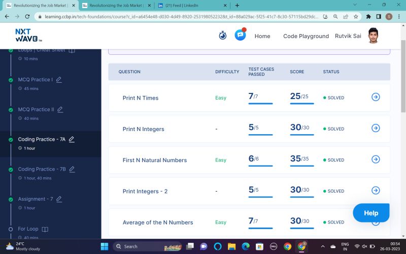 Rutvik Sai Mittapalli on LinkedIn: nxtwave python Rutvik Sai Mittapalli on LinkedIn: nxtwave python