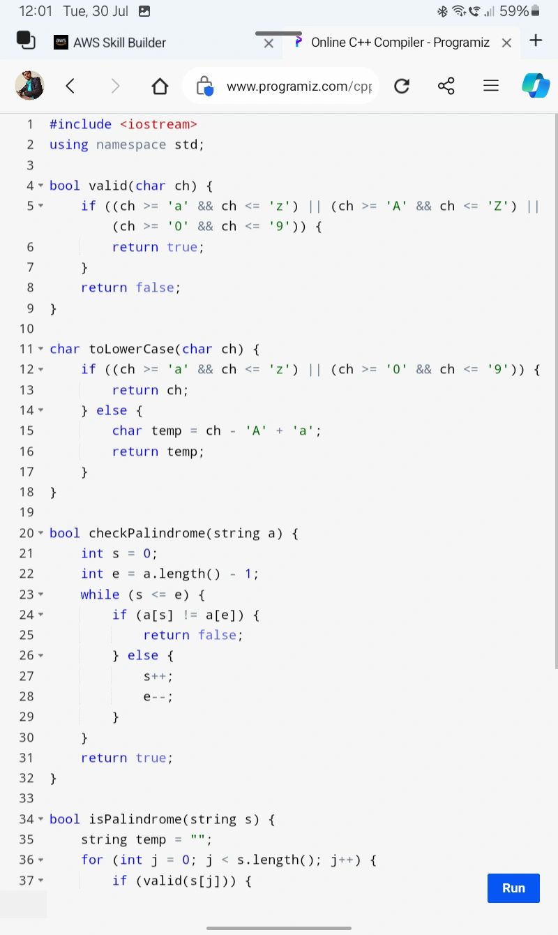 Ujjwal Pratap Singh on LinkedIn: #palindrome #cpp #dsa #coding #btech # ... Ujjwal Pratap Singh on LinkedIn: #palindrome #cpp #dsa #coding #btech # ...