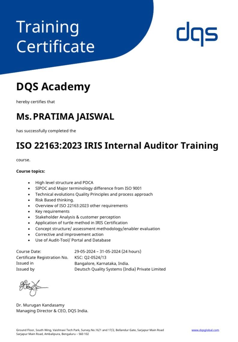 Pratima Jaiswal on LinkedIn: I am delighted to share that I have ... Pratima Jaiswal on LinkedIn: I am delighted to share that I have ...