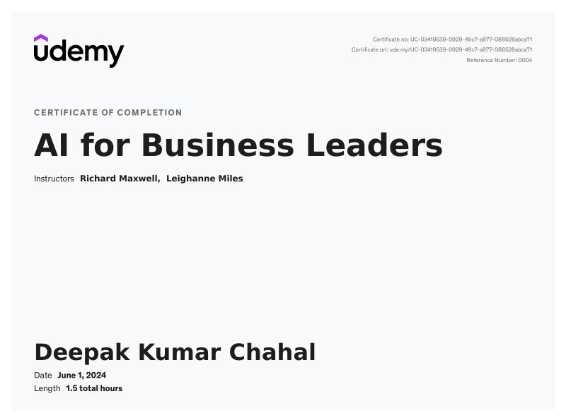 Deepak Kumar C. on LinkedIn: #ai #businessleaders #continuouslearning Deepak Kumar C. on LinkedIn: #ai #businessleaders #continuouslearning