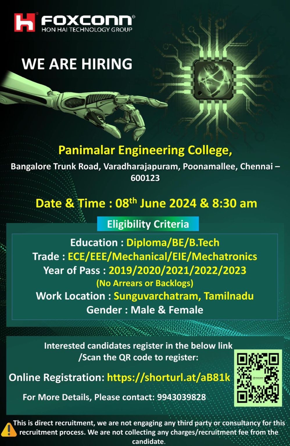 karthick kumar on LinkedIn: Walk-in on 8th June @ panimalar Engg college. karthick kumar on LinkedIn: Walk-in on 8th June @ panimalar Engg college.