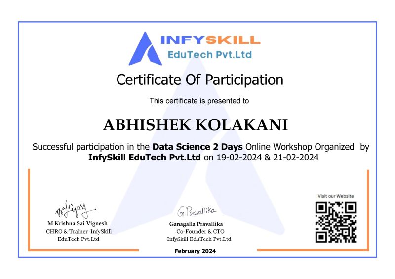 Abhishek K. on LinkedIn: #datascience #certificate #machinelearning # ... Abhishek K. on LinkedIn: #datascience #certificate #machinelearning # ...
