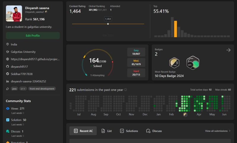 Divyansh Saxena on LinkedIn: #leetcode #100daysofcode #codingchallenge ... Divyansh Saxena on LinkedIn: #leetcode #100daysofcode #codingchallenge ...