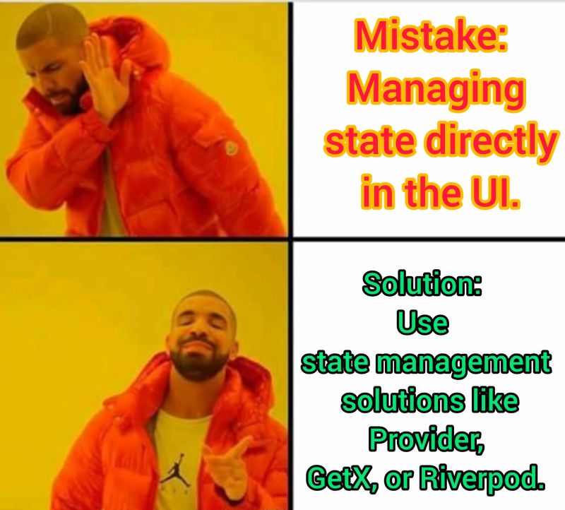 ASIF Nafees on LinkedIn: Flutter Common Mistake: 03 Mistake: Managing ... ASIF Nafees on LinkedIn: Flutter Common Mistake: 03 Mistake: Managing ...