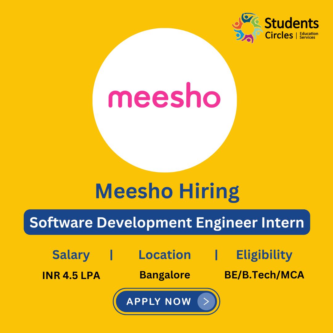 Students Circles on LinkedIn: 🔥 Meesho Hiring Software Development ... Students Circles on LinkedIn: 🔥 Meesho Hiring Software Development ...