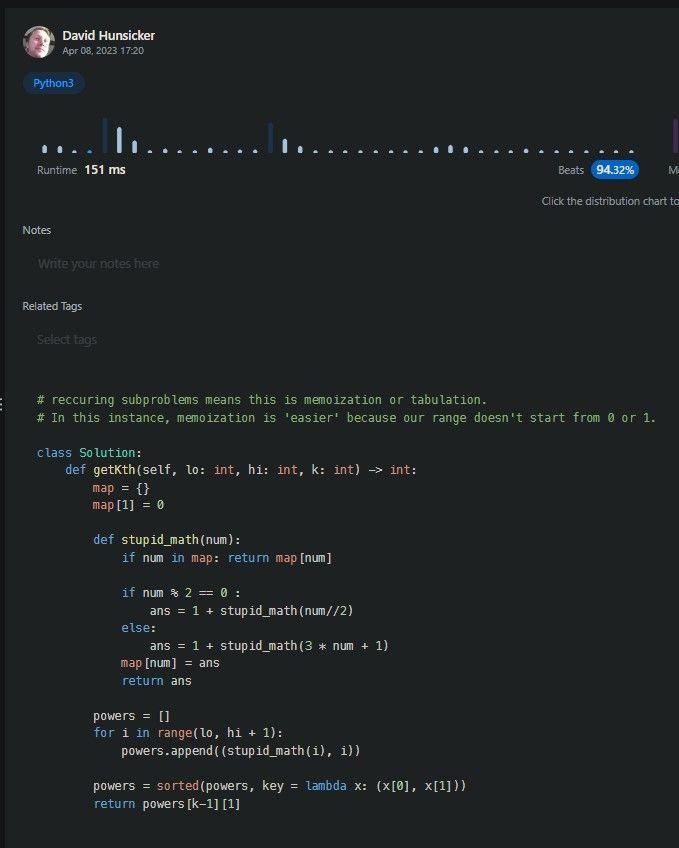 David Hunsicker on LinkedIn: #datastructuresandalgorithms #leetcode David Hunsicker on LinkedIn: #datastructuresandalgorithms #leetcode
