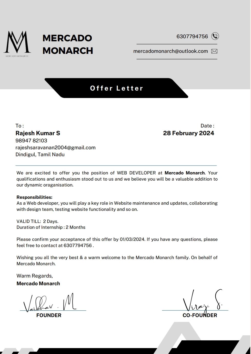 S. Rajesh Kumar on LinkedIn: #webdevelopment #excited #newbeginnings S. Rajesh Kumar on LinkedIn: #webdevelopment #excited #newbeginnings