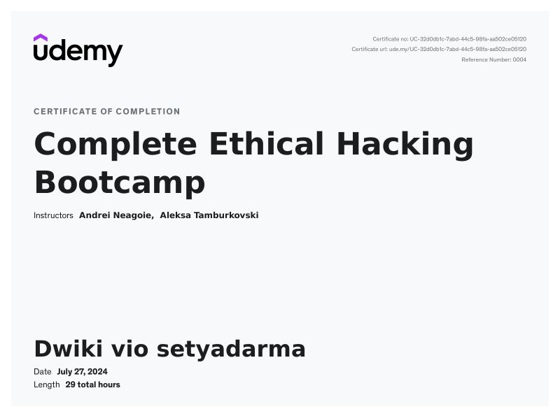 Dwiki Vio Setyadarma on LinkedIn: I've just completed an intensive ... Dwiki Vio Setyadarma on LinkedIn: I've just completed an intensive ...