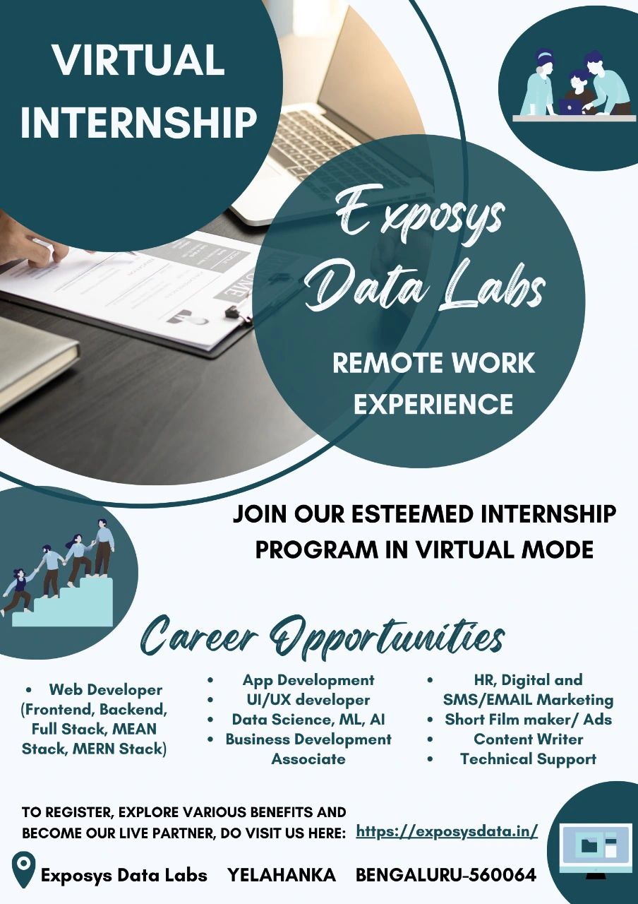 Exposys Data Labs on LinkedIn: #internshipopportunityforstudents # ... Exposys Data Labs on LinkedIn: #internshipopportunityforstudents # ...