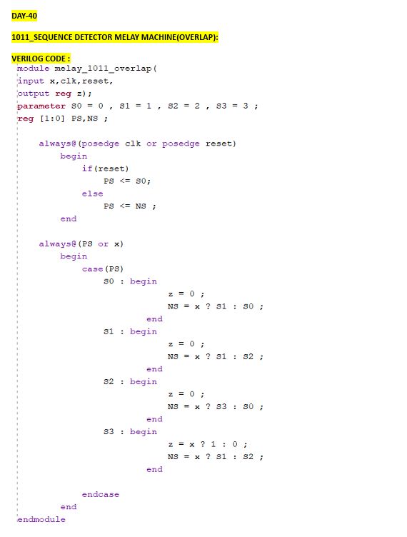 Mithun Chakravarthi Bungatavala on LinkedIn: #50daysofrtl #verilog # ... Mithun Chakravarthi Bungatavala on LinkedIn: #50daysofrtl #verilog # ...