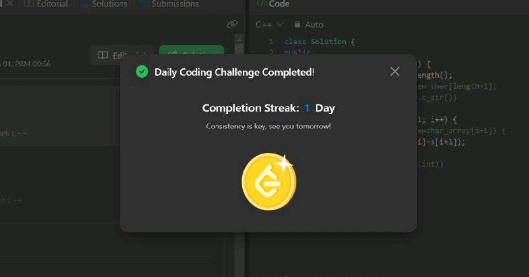 Rupayan Sen on LinkedIn: First daily challenge complete on LeetCode Rupayan Sen on LinkedIn: First daily challenge complete on LeetCode