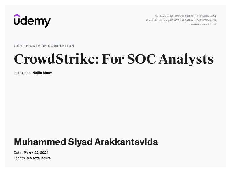 Muhammed Siyad on LinkedIn: #edr #security #soc #cybersec Muhammed Siyad on LinkedIn: #edr #security #soc #cybersec