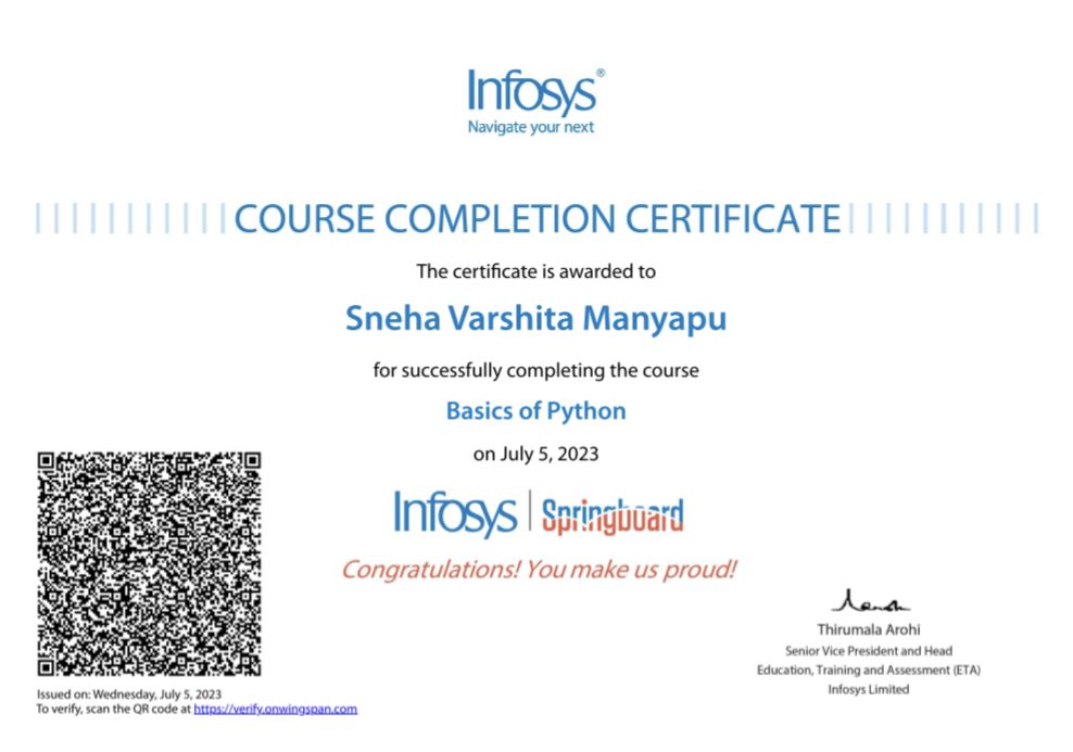 Manyapu Sneha Varshita on LinkedIn: #python #programming #learning # ... Manyapu Sneha Varshita on LinkedIn: #python #programming #learning # ...