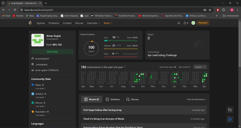 Arnav Gupta on LinkedIn: #leetcode #codingmilestone #problemsolving # ... Arnav Gupta on LinkedIn: #leetcode #codingmilestone #problemsolving # ...