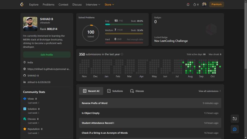 Shihad B on LinkedIn: 🔥 Just hit a century on LeetCode, solving 100 ... Shihad B on LinkedIn: 🔥 Just hit a century on LeetCode, solving 100 ...