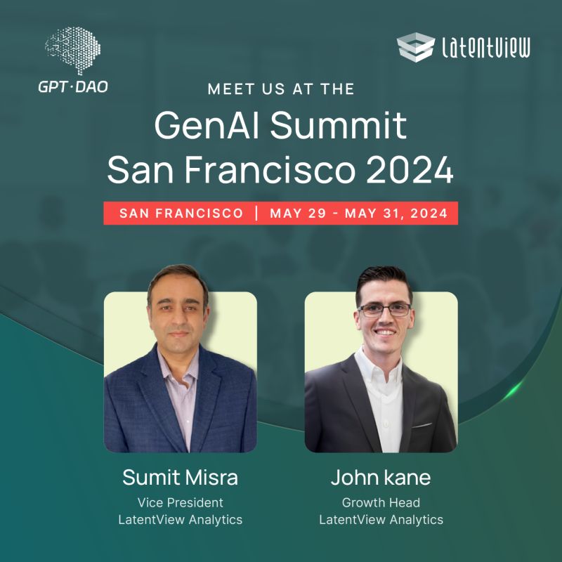 Meet us at GenAI Summit San Francisco! | LatentView Analytics posted on ... Meet us at GenAI Summit San Francisco! | LatentView Analytics posted on ...