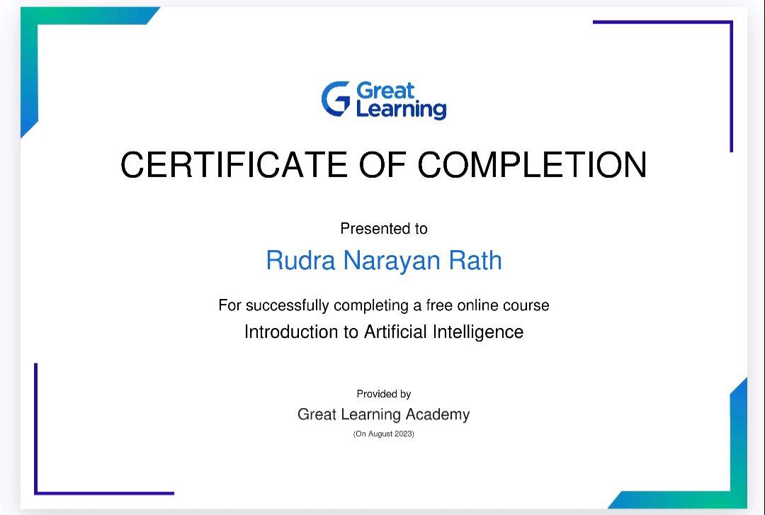 Rudra Narayan Rath on LinkedIn: #greatlearningacademy #greatlearning # ... Rudra Narayan Rath on LinkedIn: #greatlearningacademy #greatlearning # ...