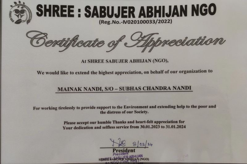 Mainak Nandi on LinkedIn: I am honored to have received a certificate ... Mainak Nandi on LinkedIn: I am honored to have received a certificate ...