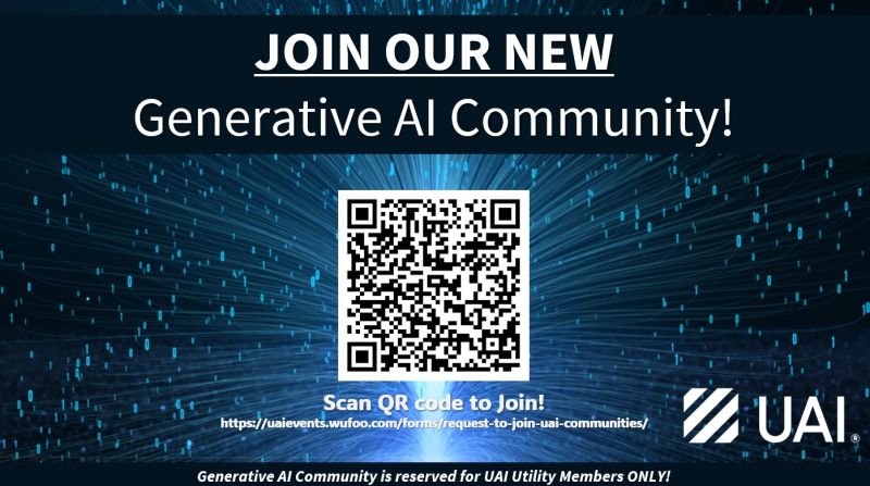Join UAI's new Analytics Community: Generative AI! | Utility Analytics ... Join UAI's new Analytics Community: Generative AI! | Utility Analytics ...