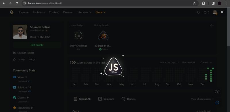 Sourabh Solkar on LinkedIn: #javascript #leetcode #leetcodechallenge Sourabh Solkar on LinkedIn: #javascript #leetcode #leetcodechallenge