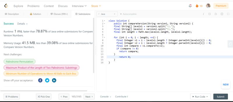 Mohd Azam on LinkedIn: #75dayscodechalleng #leetcode #algorithm # ... Mohd Azam on LinkedIn: #75dayscodechalleng #leetcode #algorithm # ...