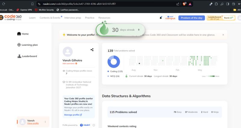 Vansh Gilhotra on LinkedIn: #coding #datastructures #algorithims # ... Vansh Gilhotra on LinkedIn: #coding #datastructures #algorithims # ...