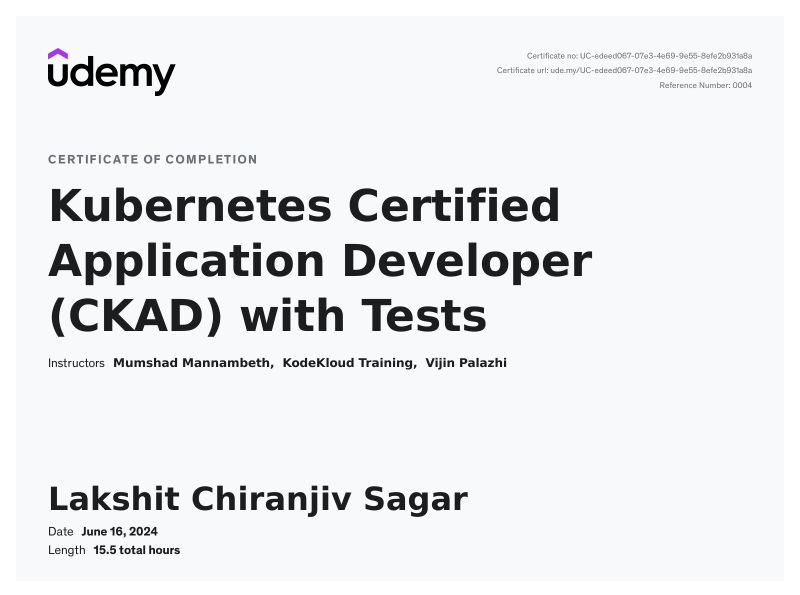 Lakshit Chiranjiv Sagar on LinkedIn: #docker #kubernetes Lakshit Chiranjiv Sagar on LinkedIn: #docker #kubernetes
