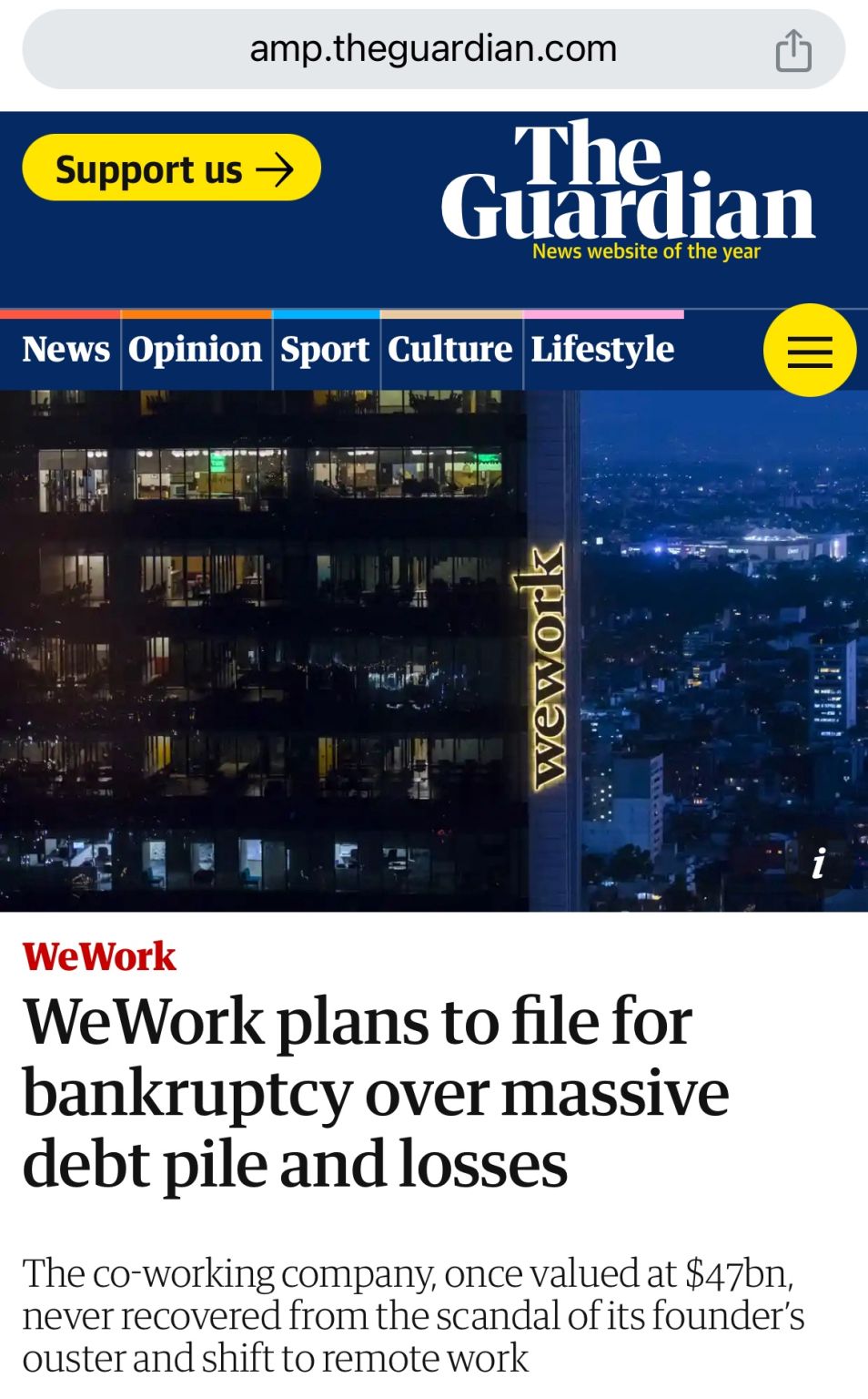 Prakash Kumar on LinkedIn: WeWork, once valued at $47 billion, to file ... Prakash Kumar on LinkedIn: WeWork, once valued at $47 billion, to file ...