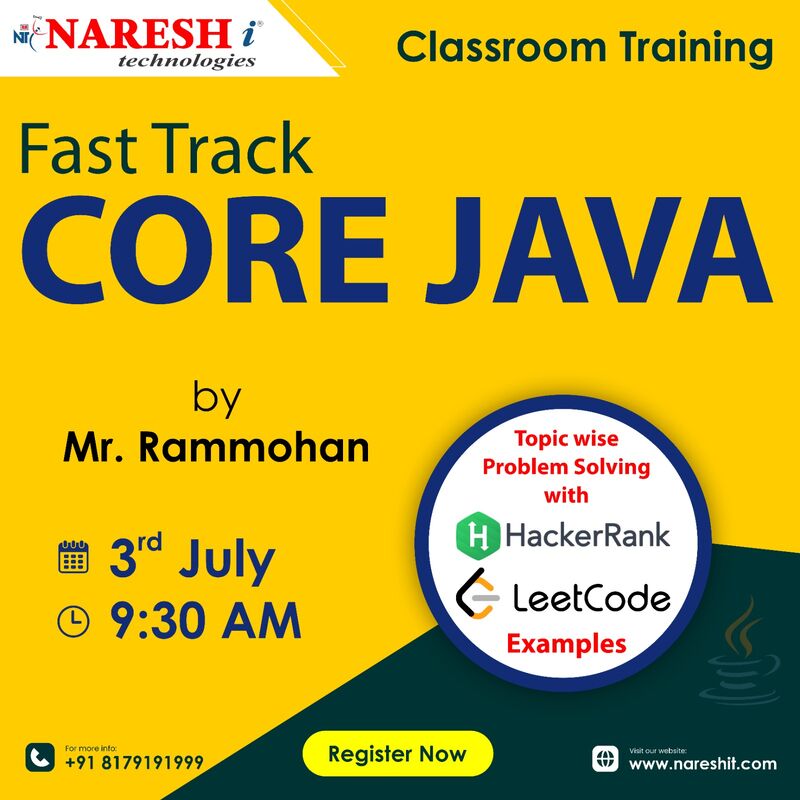 Naresh IT on LinkedIn: #fullstackjava #corejava #java #programming # ... Naresh IT on LinkedIn: #fullstackjava #corejava #java #programming # ...
