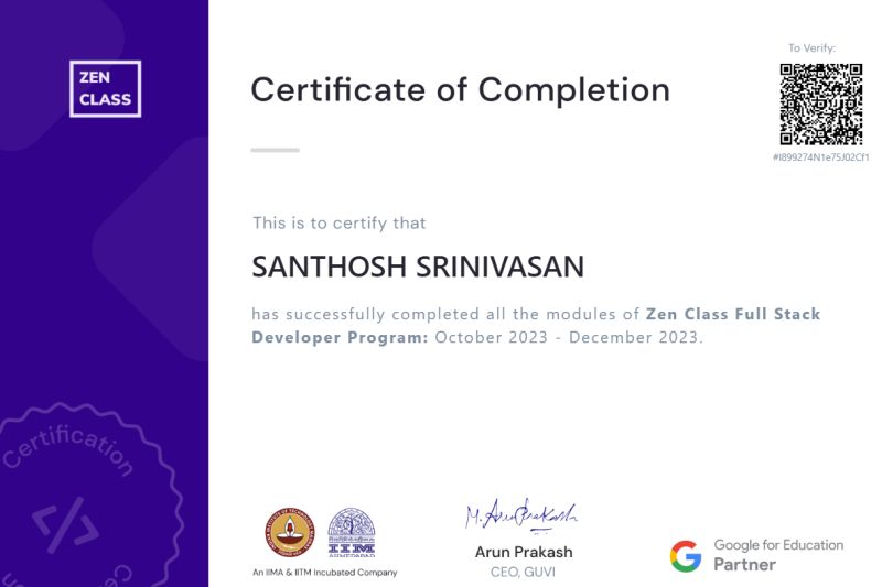 SANTHOSH SRINIVASAN on LinkedIn: #fullstackdeveloper #mernstack # ... SANTHOSH SRINIVASAN on LinkedIn: #fullstackdeveloper #mernstack # ...