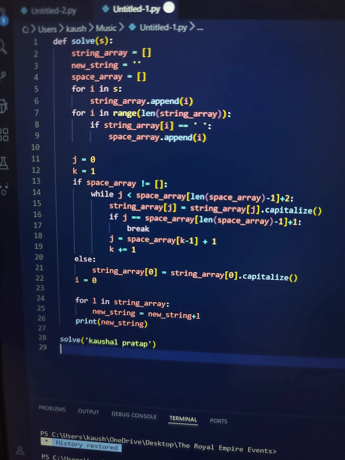 Kaushal Pratap on LinkedIn: Wrote this algorithm in Python 💻 to ... Kaushal Pratap on LinkedIn: Wrote this algorithm in Python 💻 to ...
