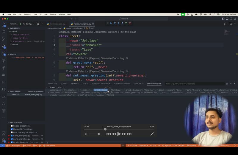 Bhuwan Panta on LinkedIn: #name_mangling #namemangling #python # ... Bhuwan Panta on LinkedIn: #name_mangling #namemangling #python # ...