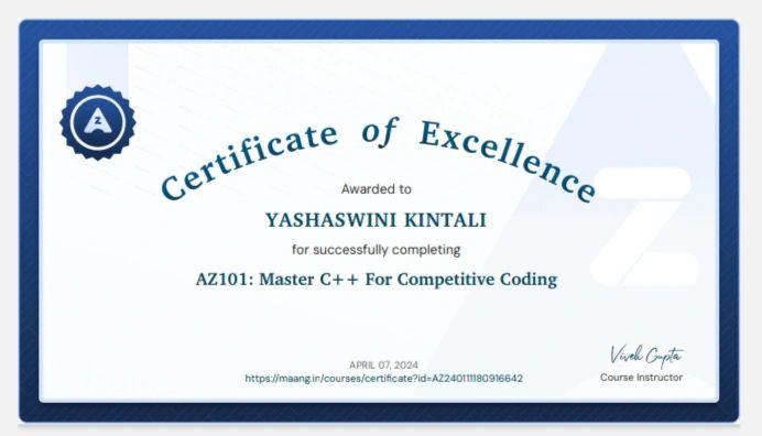 Kintali Yashaswini on LinkedIn: #algozenith #c #coding Kintali Yashaswini on LinkedIn: #algozenith #c #coding