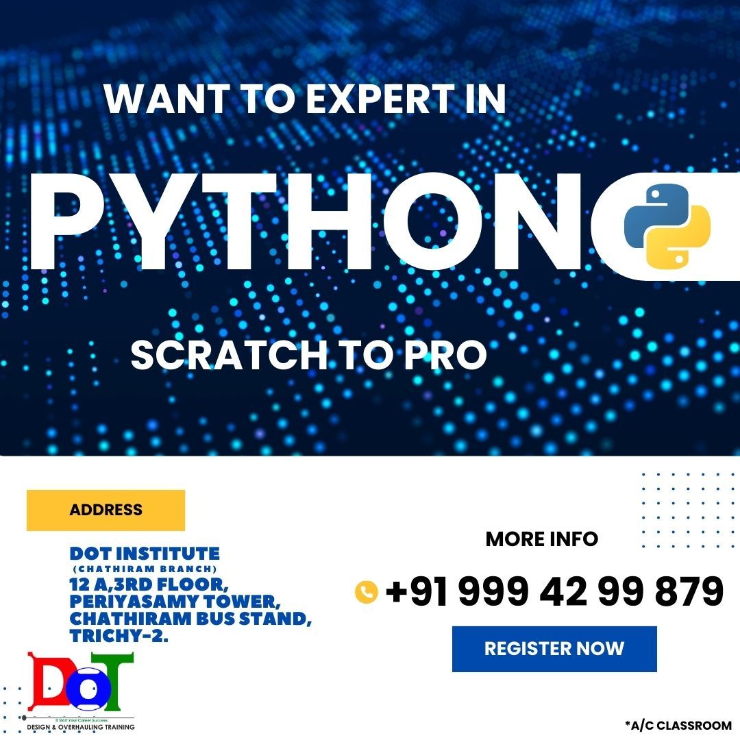 DOT Institute on LinkedIn: #python #pythonprogramming # ... DOT Institute on LinkedIn: #python #pythonprogramming # ...
