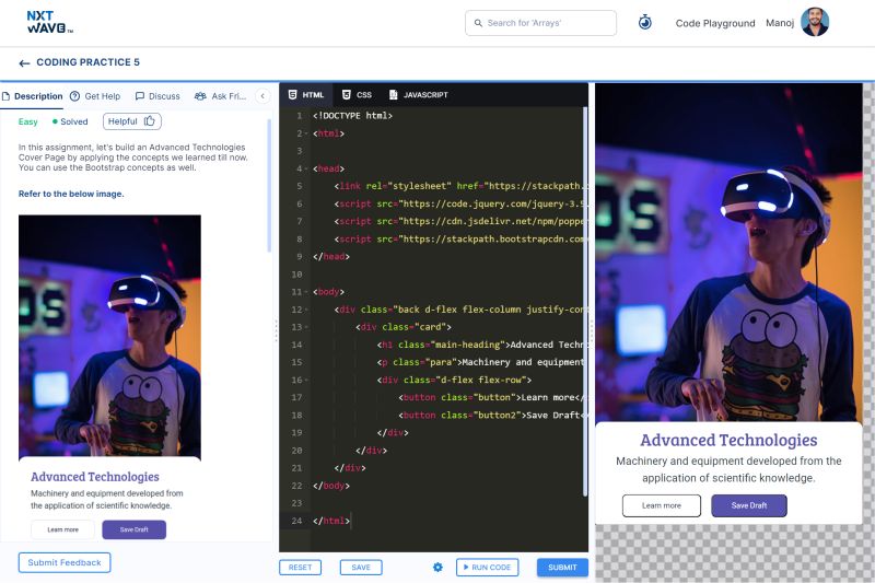 MEDISETTY MANOJ on LinkedIn: #html #css #nxtwave #intensive3 MEDISETTY MANOJ on LinkedIn: #html #css #nxtwave #intensive3