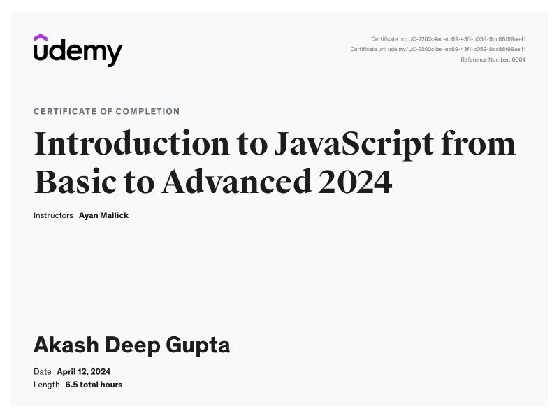 Akash Deep Gupta on LinkedIn: #javascript #webdevelopment #coding #es6 ... Akash Deep Gupta on LinkedIn: #javascript #webdevelopment #coding #es6 ...
