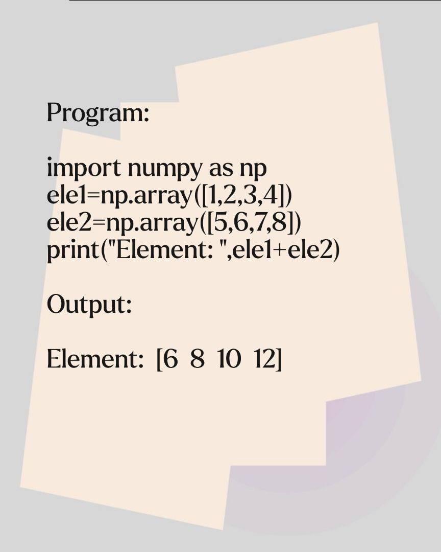 Adchaya A on LinkedIn: #numpy #python #programming #machinelearning # ... Adchaya A on LinkedIn: #numpy #python #programming #machinelearning # ...