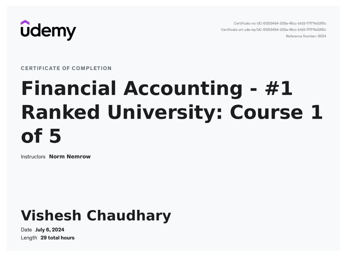 Vishesh Chaudhary on LinkedIn: #happylearning #finance #accounting #udemy Vishesh Chaudhary on LinkedIn: #happylearning #finance #accounting #udemy