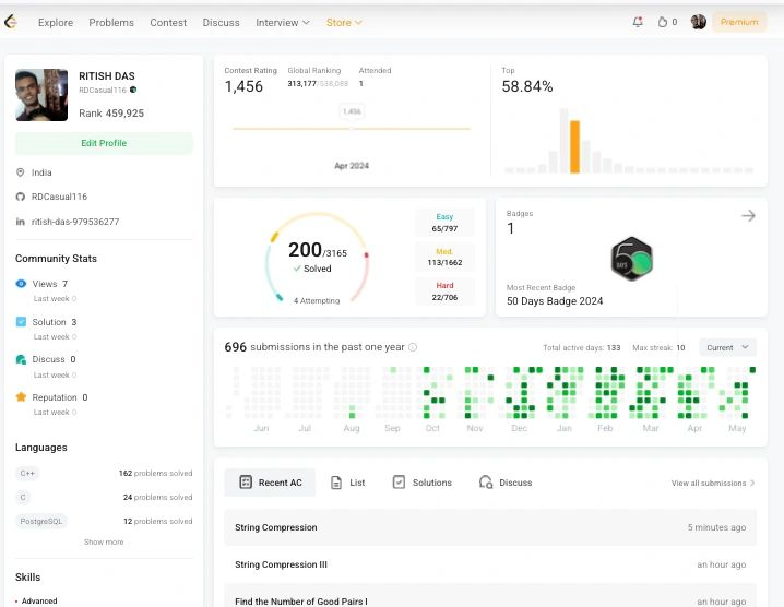 RITISH DAS on LinkedIn: #leetcode #coding #problemsolving #neetcode # ... RITISH DAS on LinkedIn: #leetcode #coding #problemsolving #neetcode # ...