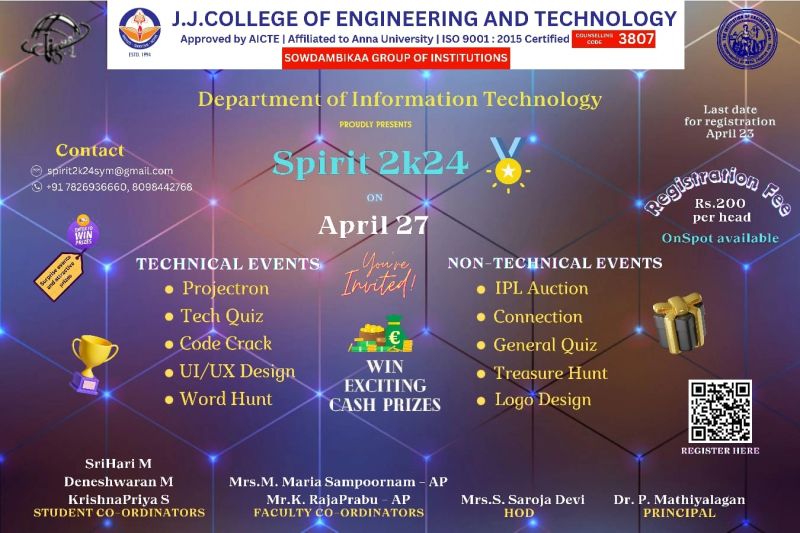 Soniya Sadasivam on LinkedIn: #techsymposium #innovation #networking #jjcet Soniya Sadasivam on LinkedIn: #techsymposium #innovation #networking #jjcet