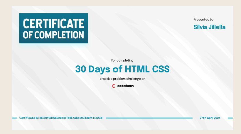 silvia jillella on LinkedIn: #codedamn #html #css #codingchallenge # ... silvia jillella on LinkedIn: #codedamn #html #css #codingchallenge # ...
