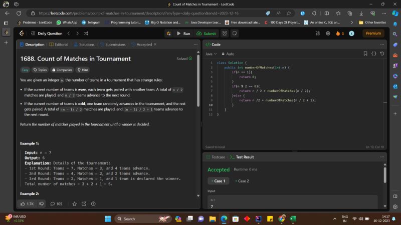 DRAKSHARAPU DHANUNJAY on LinkedIn: #dsa #100daysofcodingchallenge # ... DRAKSHARAPU DHANUNJAY on LinkedIn: #dsa #100daysofcodingchallenge # ...