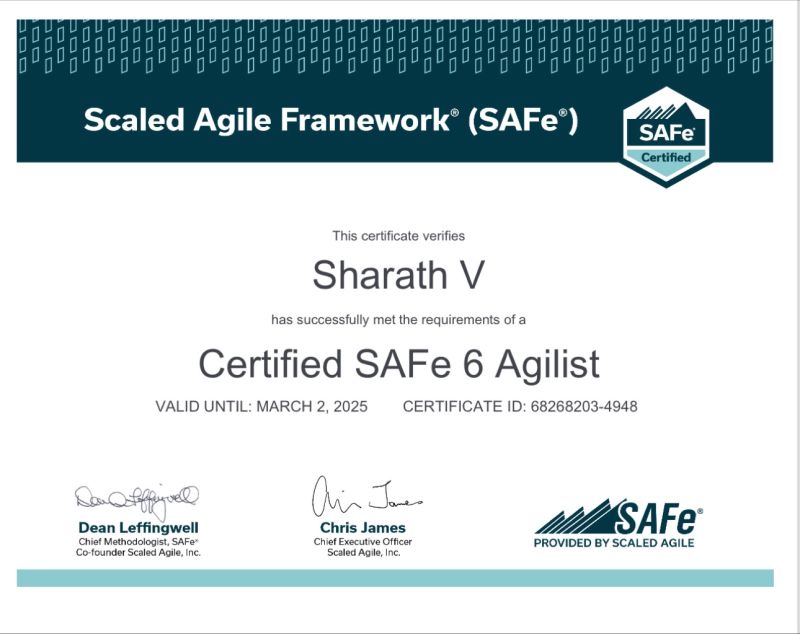 sharath V on LinkedIn: I’m happy to share that I’ve obtained a new ... sharath V on LinkedIn: I’m happy to share that I’ve obtained a new ...