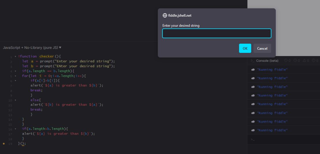 Shivane Rana on LinkedIn: first JavaScript program to compare between ... Shivane Rana on LinkedIn: first JavaScript program to compare between ...