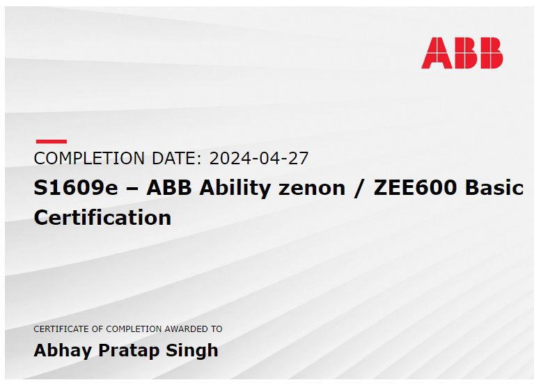 Abhay Pratap singh on LinkedIn: #abb #zenon #zee600 #automation Abhay Pratap singh on LinkedIn: #abb #zenon #zee600 #automation