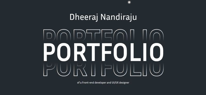 Dheeraj Nandiraju on LinkedIn: #portfolioredesign #webdesign #uxui # ... Dheeraj Nandiraju on LinkedIn: #portfolioredesign #webdesign #uxui # ...