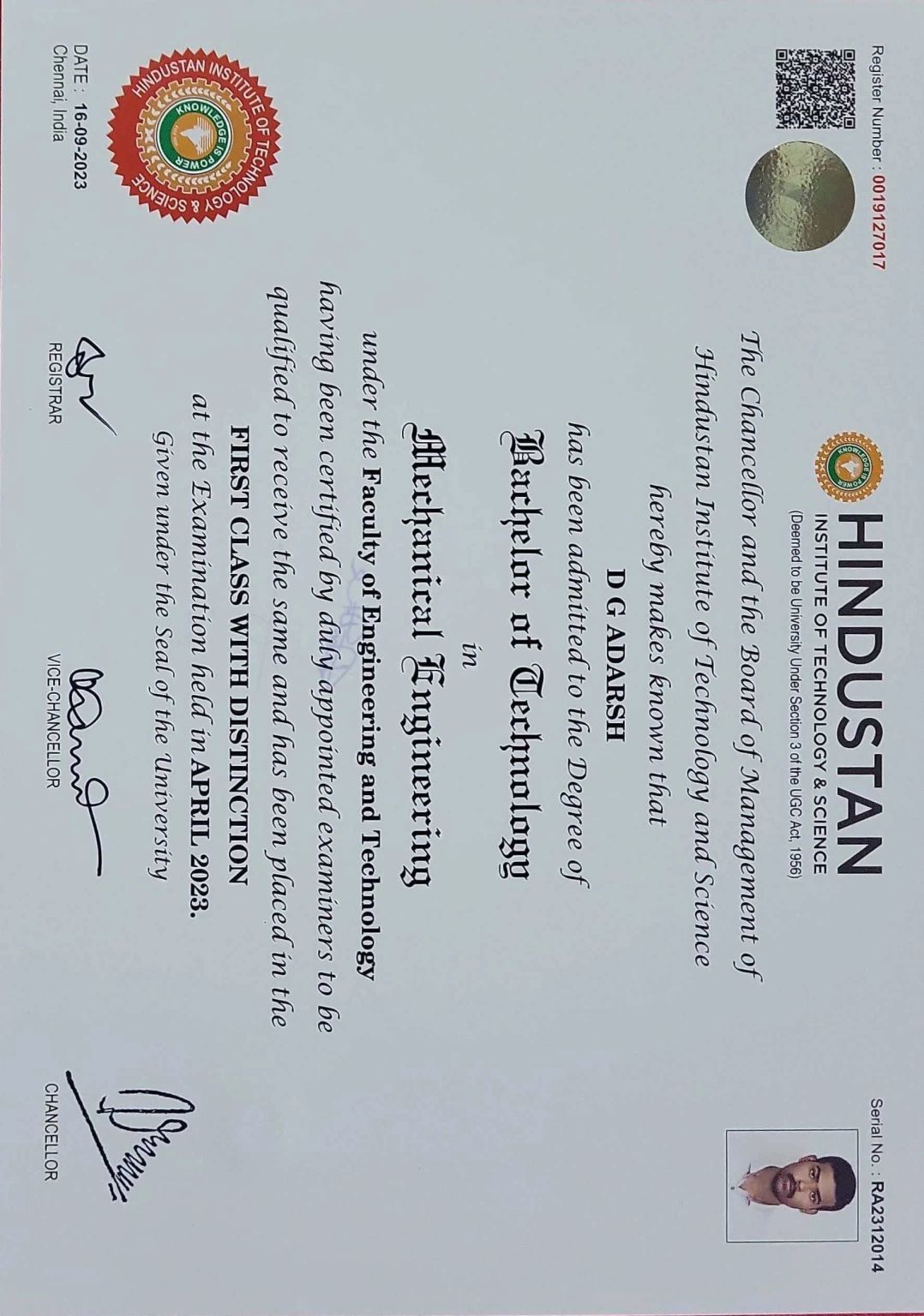 D. G Adarsh on LinkedIn: Successfully completed my Degree D. G Adarsh on LinkedIn: Successfully completed my Degree