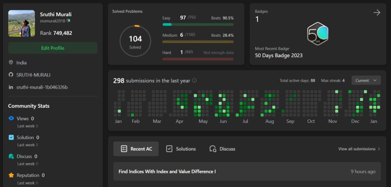 Sruthi Murali on LinkedIn: #leetcode #codingchallenge # ... Sruthi Murali on LinkedIn: #leetcode #codingchallenge # ...