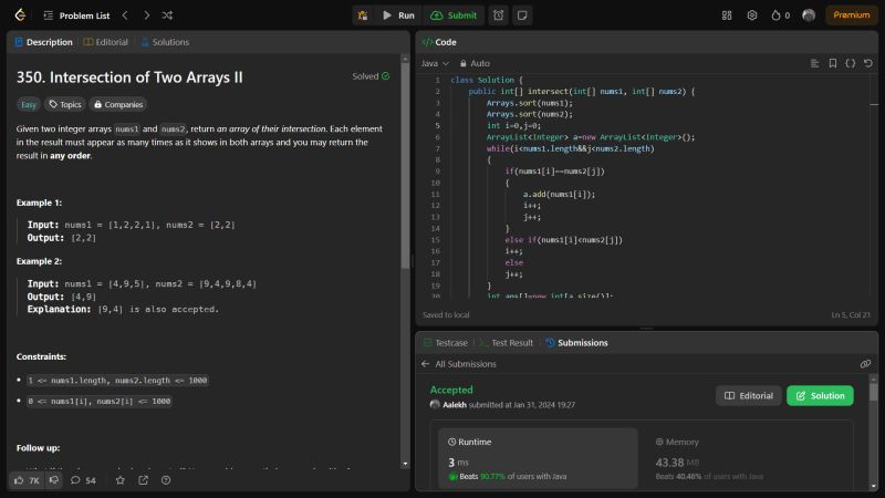 Aalekh Maurya on LinkedIn: #day91 #java #array #twopointer #sorting # ... Aalekh Maurya on LinkedIn: #day91 #java #array #twopointer #sorting # ...